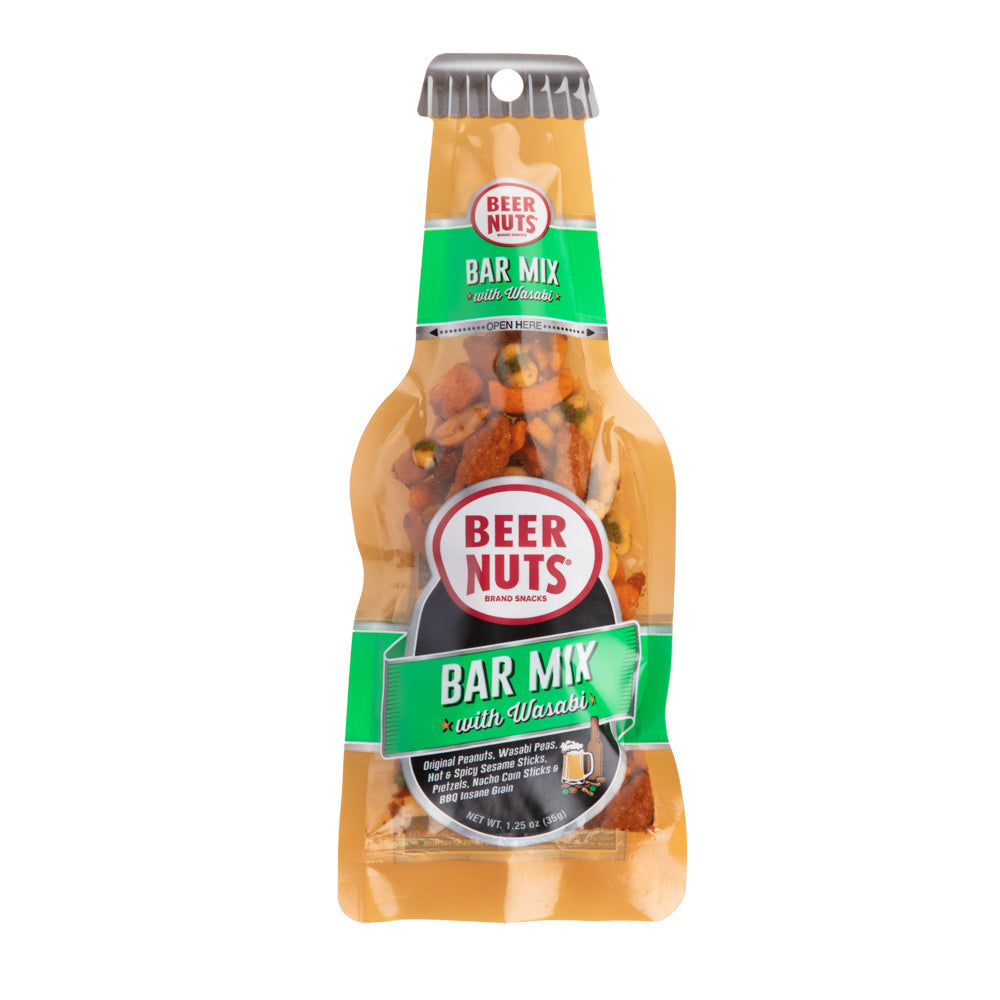 Beer Nuts Bar Mix with Wasabi – Exotic Snack Guys