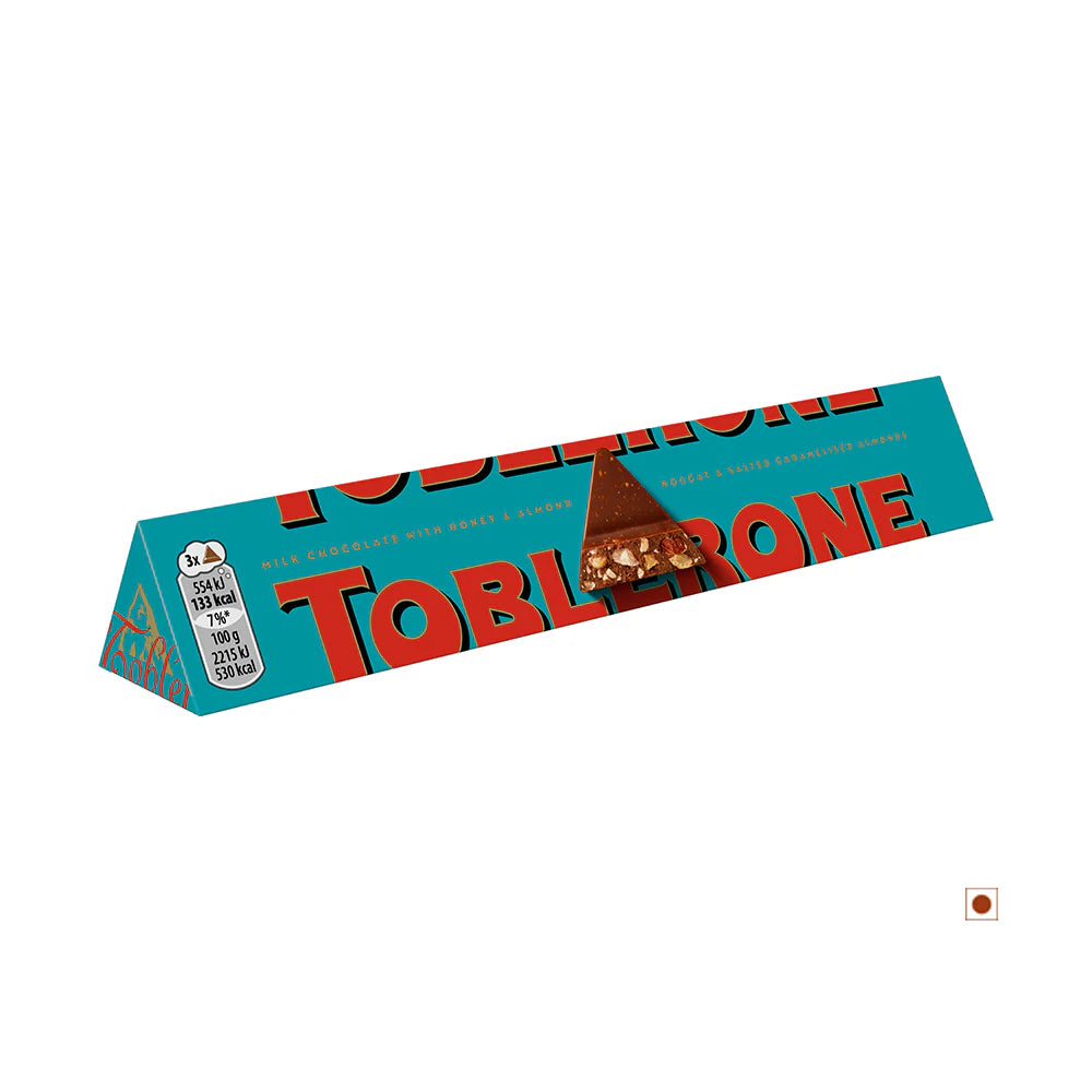Toblerone Milk Chocolate With Salted Caramlized Almonds & Honey Nougat ...