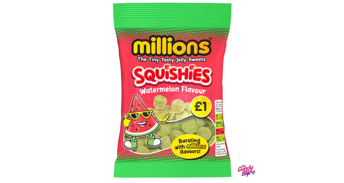 Millions Squashies Watermelon Flavor - 100g – Exotic Snack Guys
