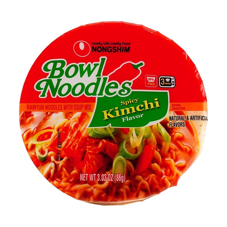 Nongshim Bowl Noodles Spicy Kimchi – Exotic Snack Guys