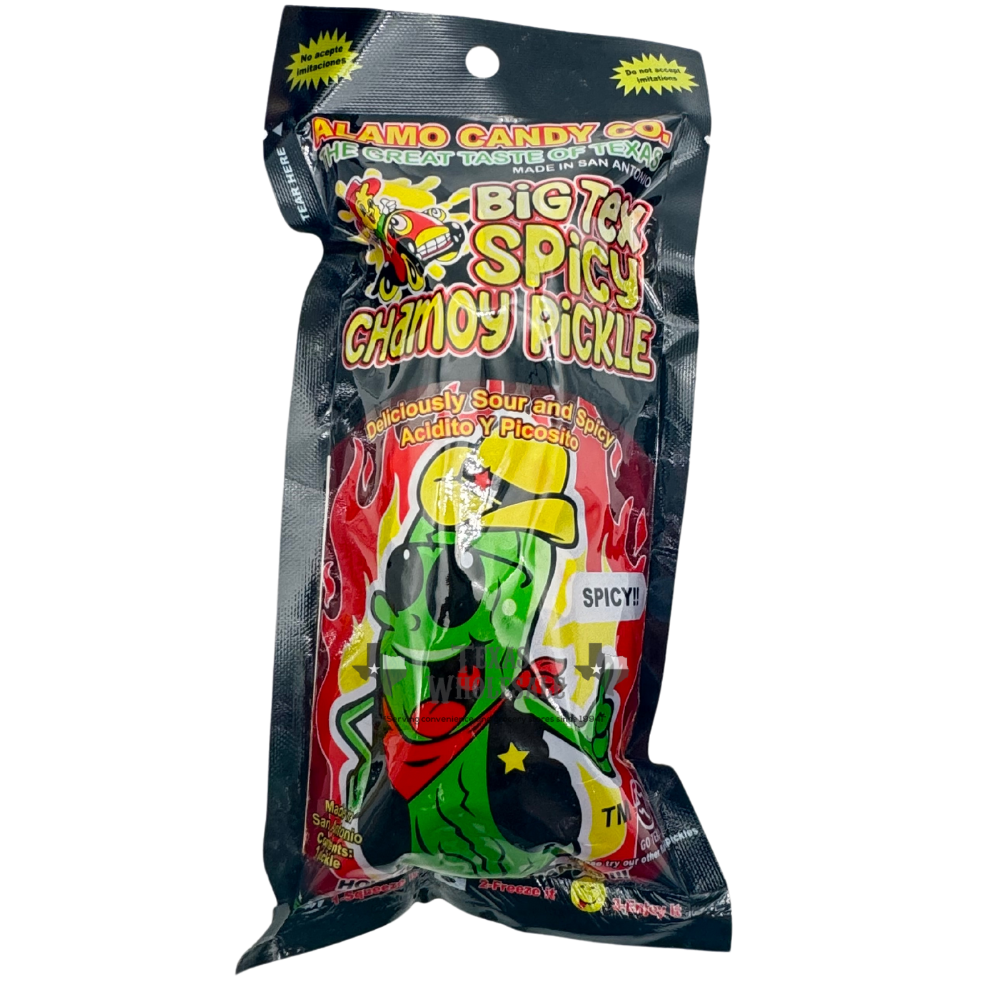 Alamo Candy Big Tex Spicy Chamoy Pickle – Exotic Snack Guys
