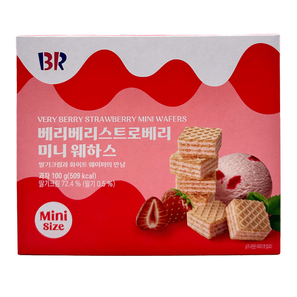 Baskin Robbins Very Berry Strawberry Mini Wafers – Exotic Snack Guys