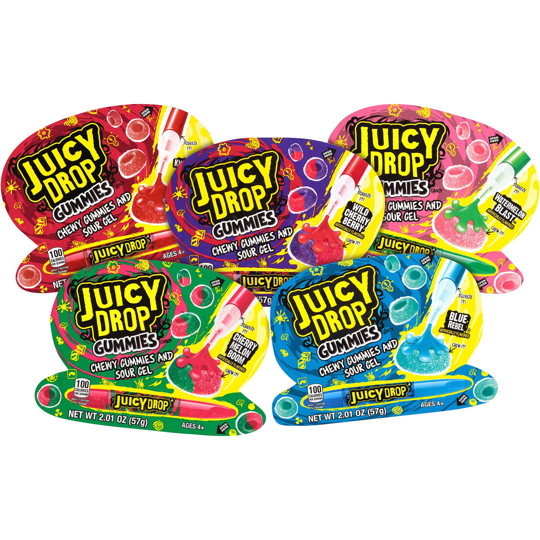 Juicy Drop Chewy Gummies And Sour Gel – Exotic Snack Guys