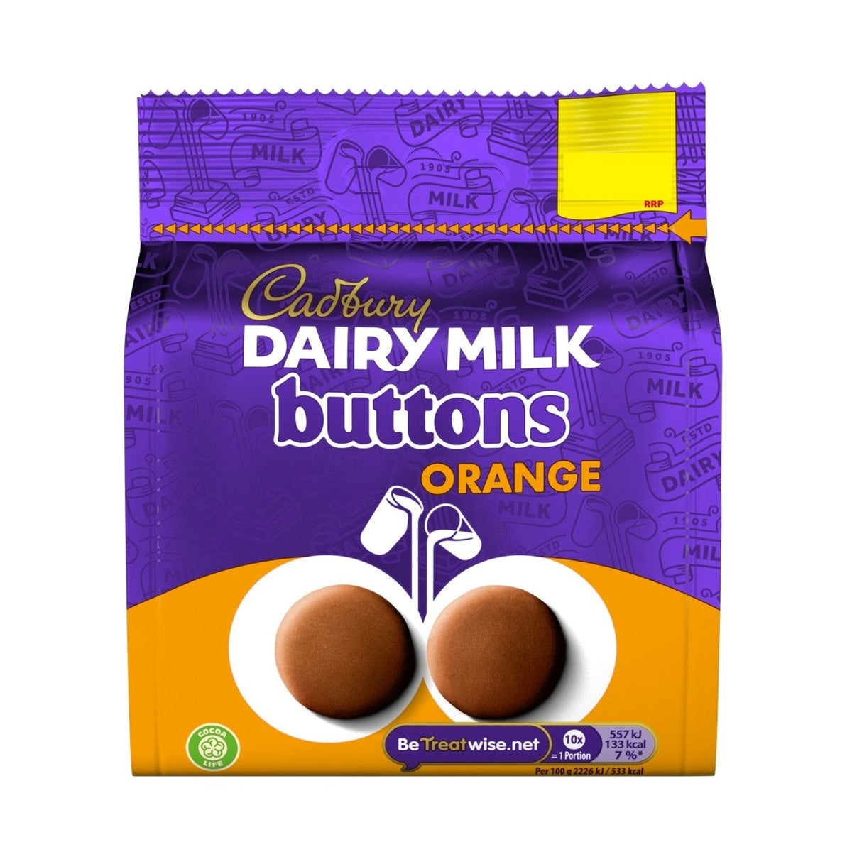 Cadbury Buttons Orange 85g UNITED KINGDOM (Case of 12) – Exotic Snack Guys