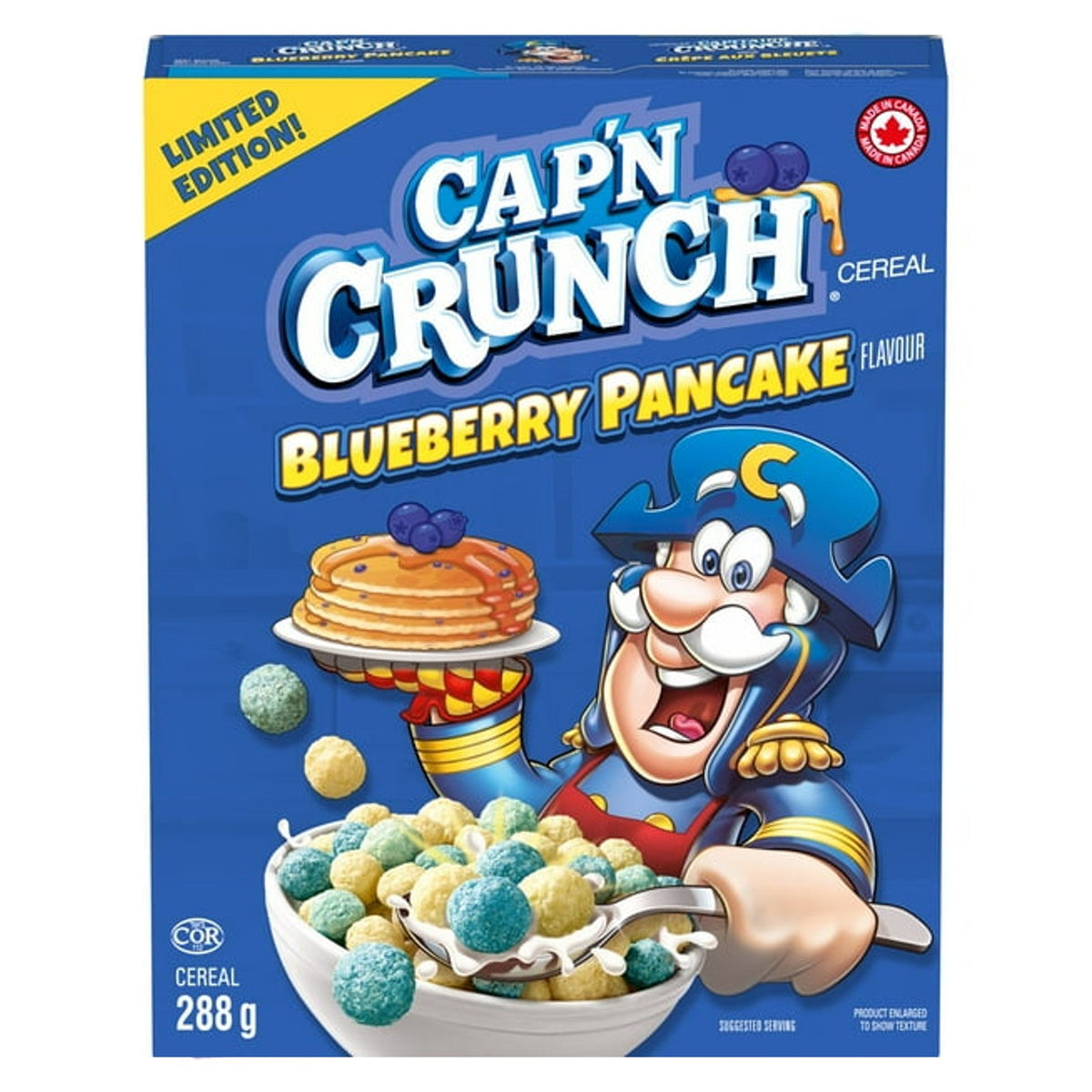 Cap'n Crunch Blueberry pancake cereal 288g CANADA (Case of 12) – Exotic ...
