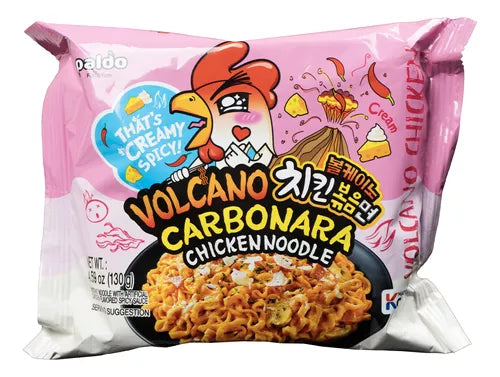 Paldo Volcano Carbonara Chicken Noodles – Exotic Snack Guys