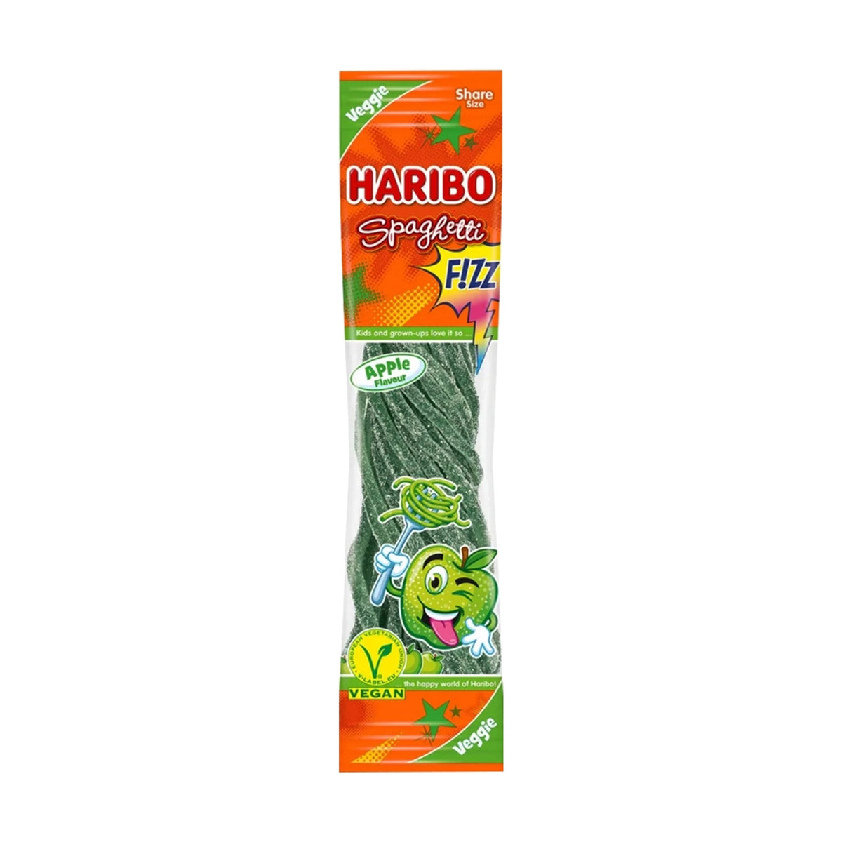 Haribo Spaghetti Fizz - Green Apple – Exotic Snack Guys