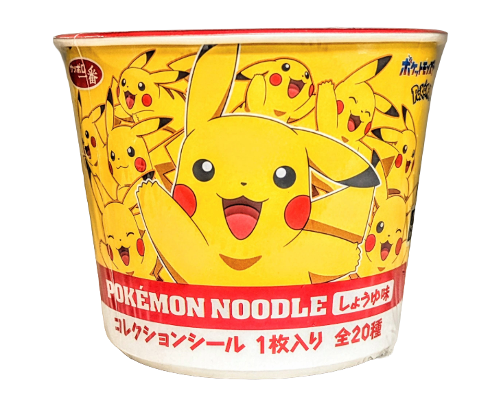 Pokemon Noodle Cup Pikachu Soy Sauce Flavor with Collectible Sticker ...