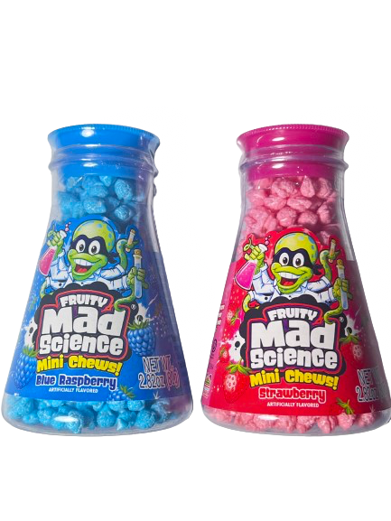 Fruity Mad Science Mini Chews Strawberry [ only 1 } – Exotic Snack Guys