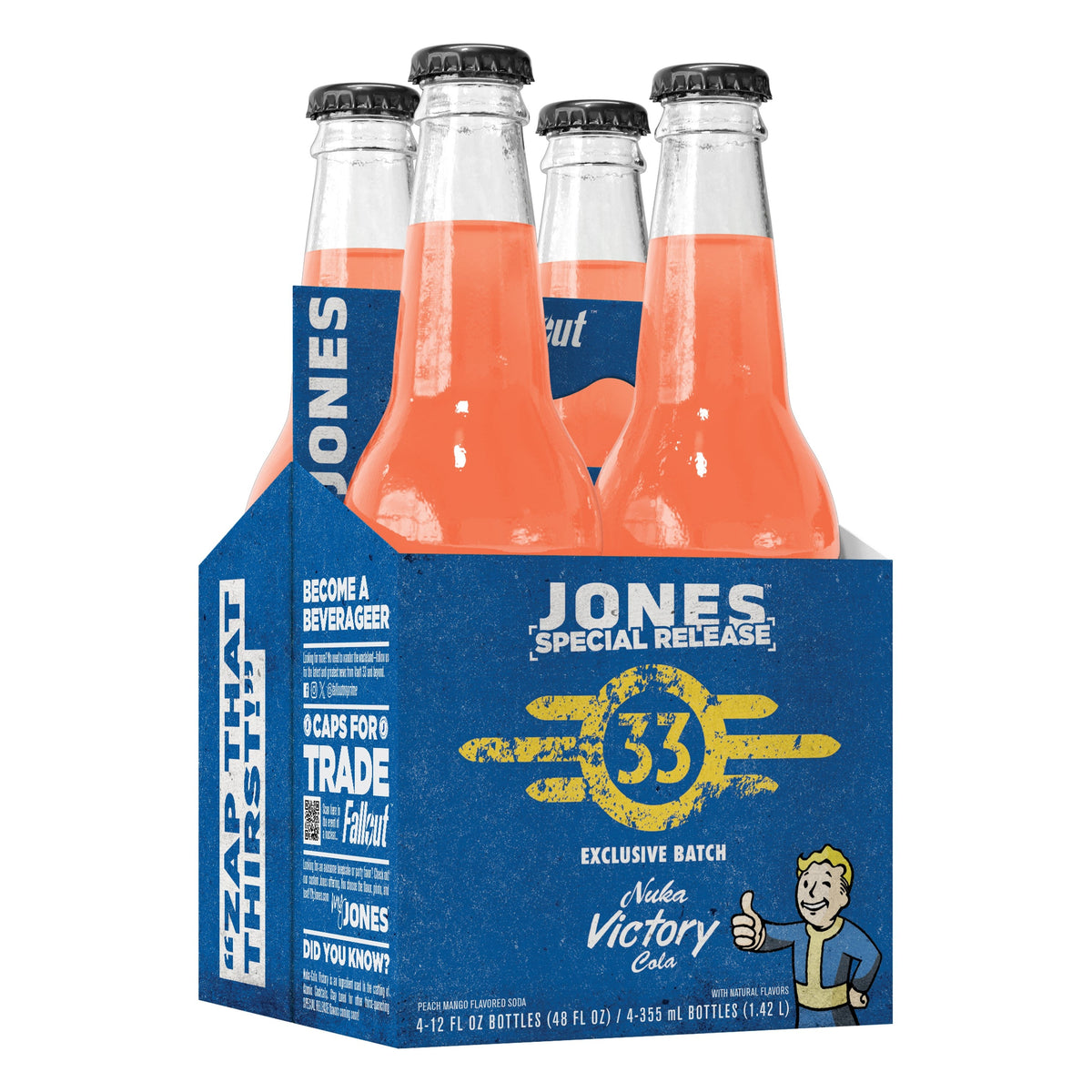 Jones Special Release Victory Cola Peach 6 x 4 Packs (Includes Collect ...