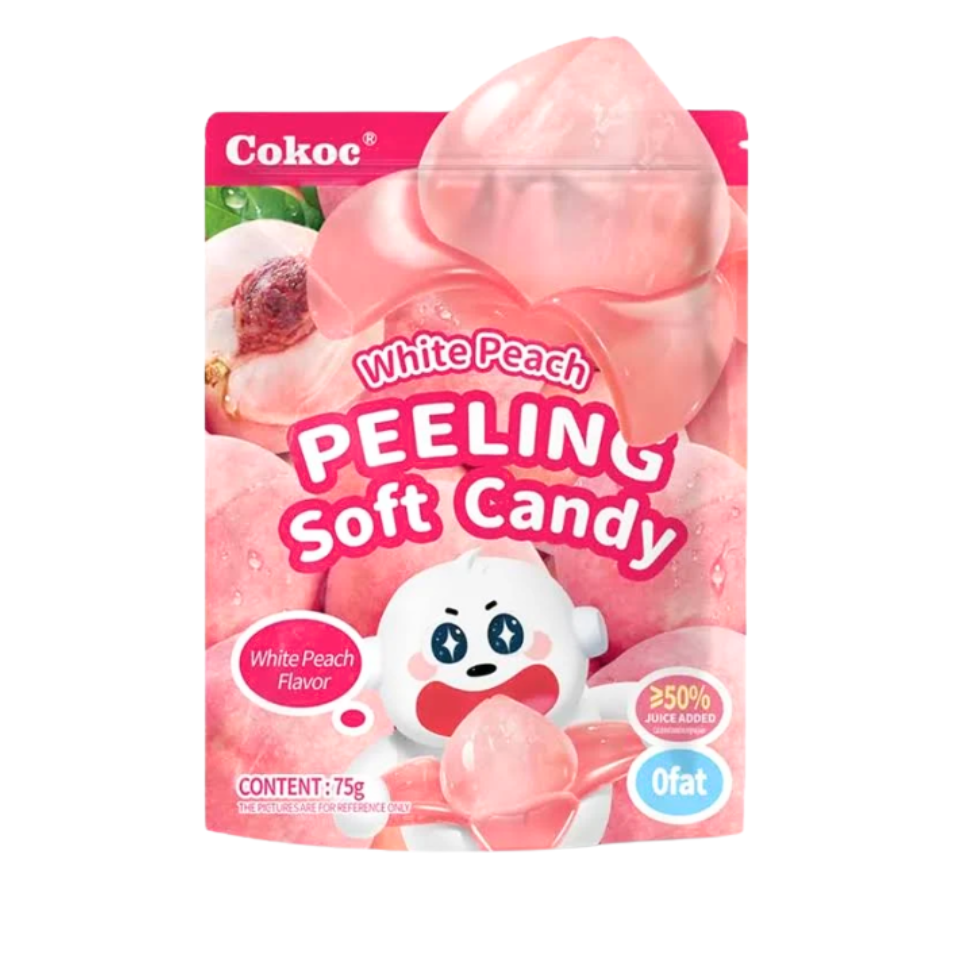 Cokoc White Peach Peeling Soft Candy - 75g – Exotic Snack Guys