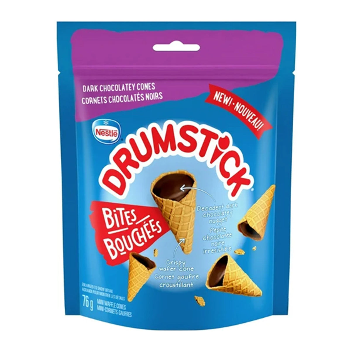Nestle Drumstick bites dark chocolate 79g CANADA (Case of 12) – Exotic ...