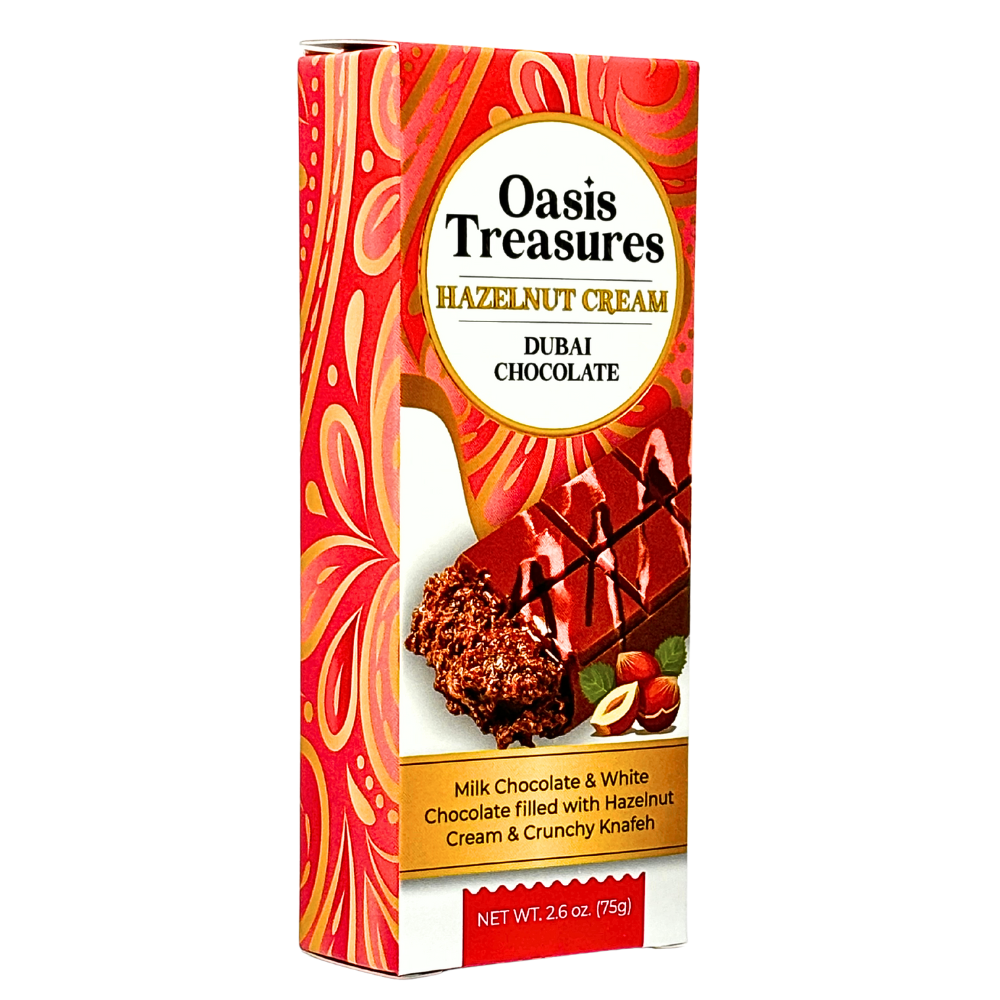 Oasis Treasures Hazelnut Cream Dubai Chocolate – Exotic Snack Guys