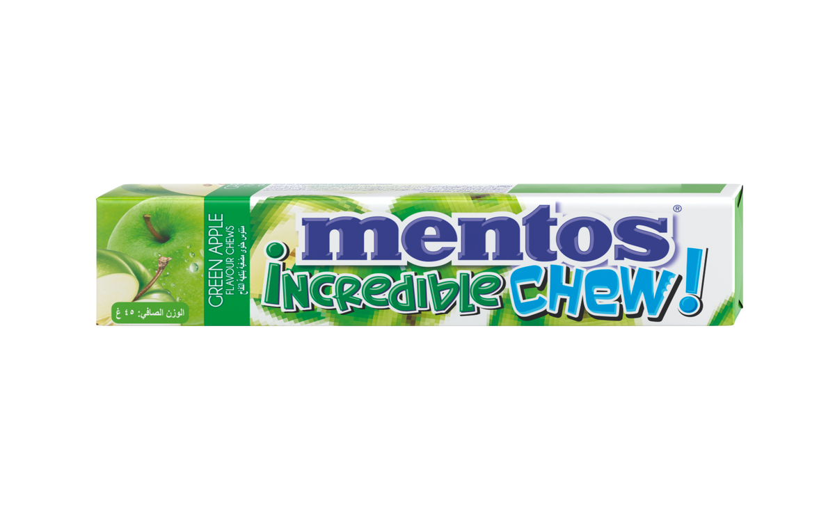 Mentos Incredible Chew - Green Apple – Exotic Snack Guys
