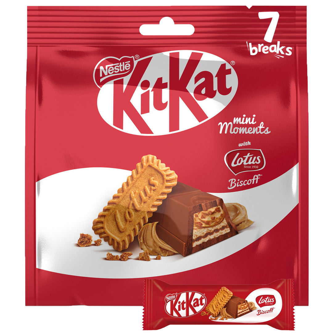 Kitkat Mini Moments with Biscoff - 7 Breaks – Exotic Snack Guys