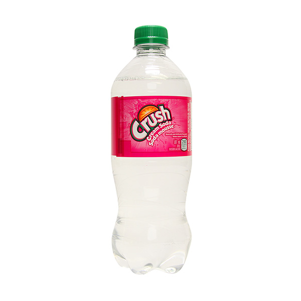 Crush Cream Soda Clear 591ml Case of 24 - Canada – Exotic Snack Guys