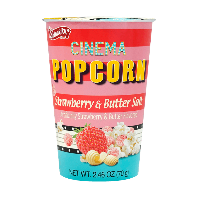 Shirakiku Popcorn - Strawberry & Butter Salt Flavor 70g – Exotic Snack Guys