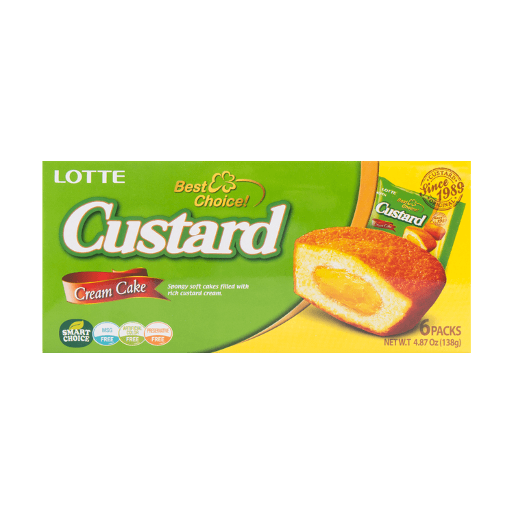 Lotte Custard Cream Cake – Exotic Snack Guys