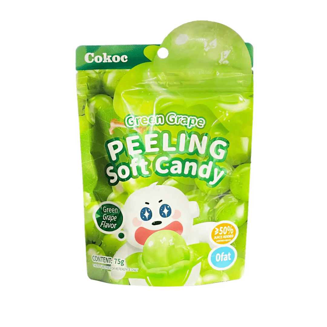 Cokoe Peeling Soft Candy - Green Grape – Exotic Snack Guys