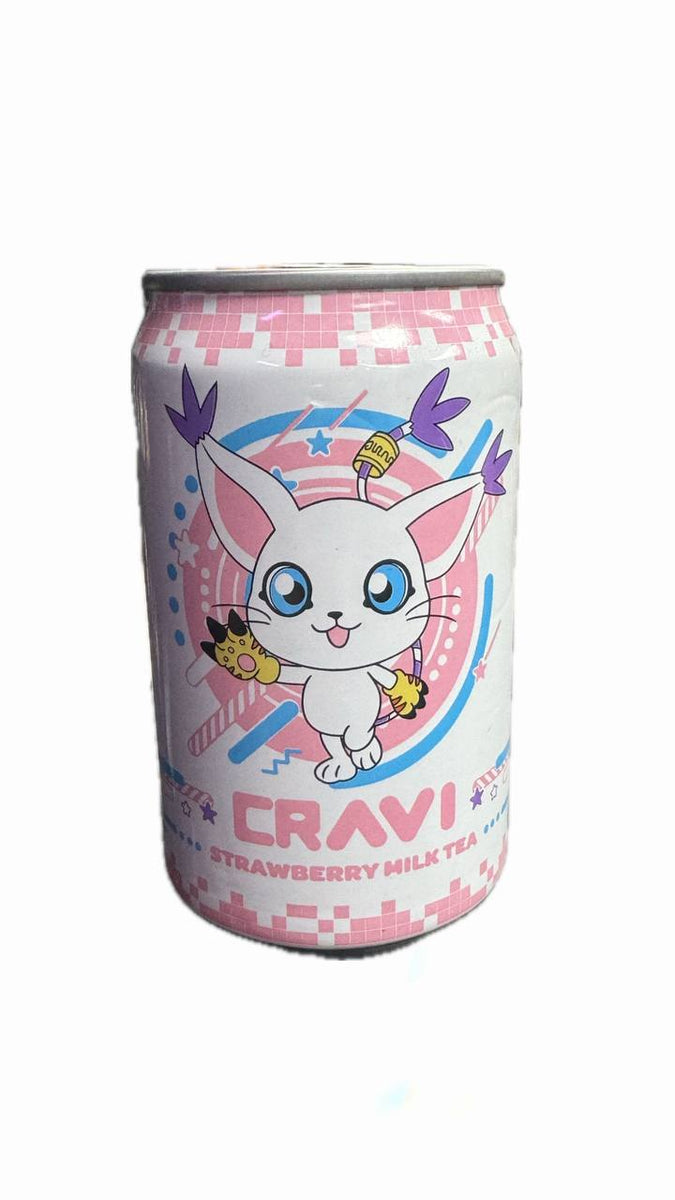 Digimon Cravi Strawberry Milk Tea – Exotic Snack Guys