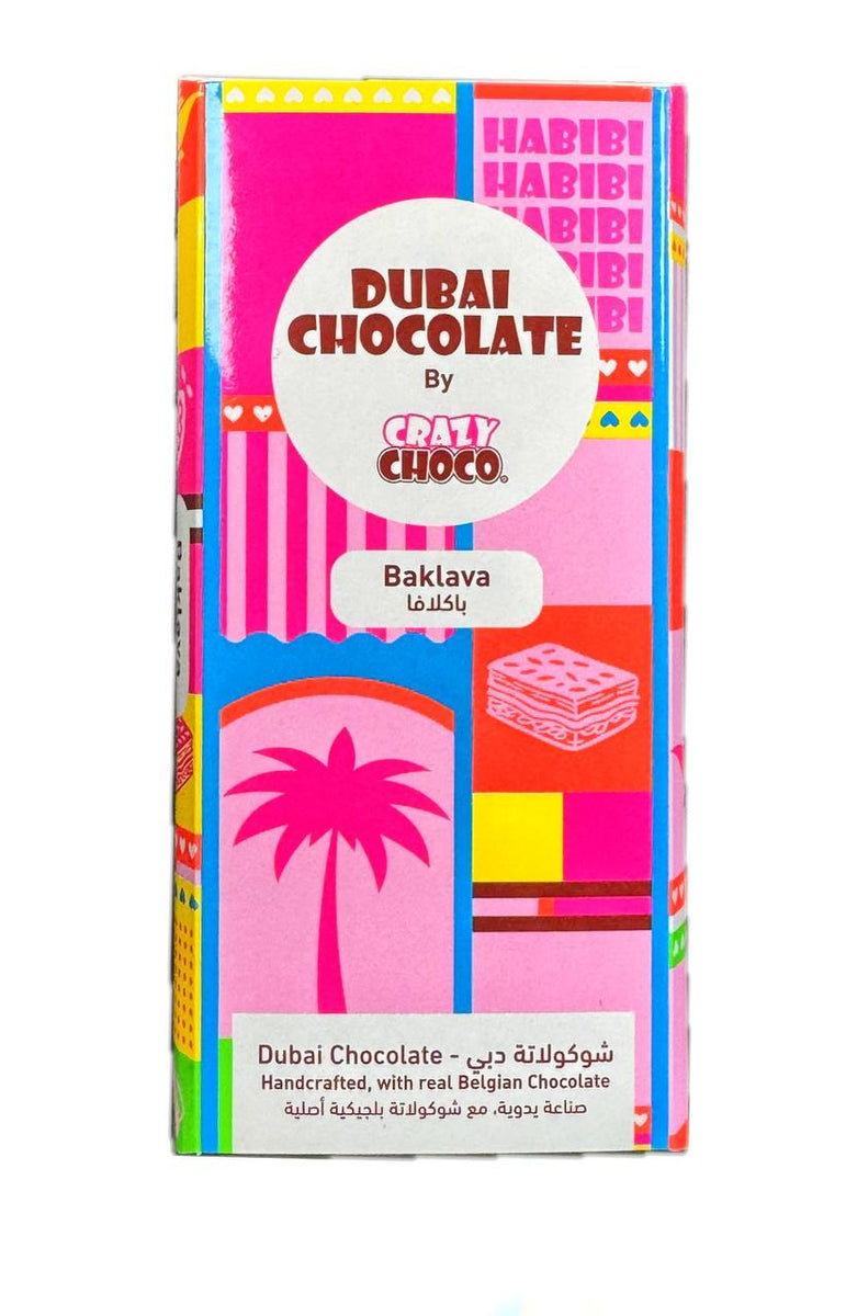 Crazy Choco Dubai Chocolate - Baklava – Exotic Snack Guys