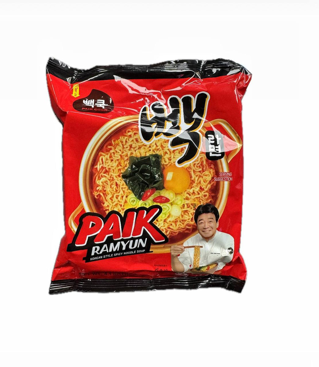 Paik Cook Ramyun Korean Style Spicy Noodle Soup – Exotic Snack Guys