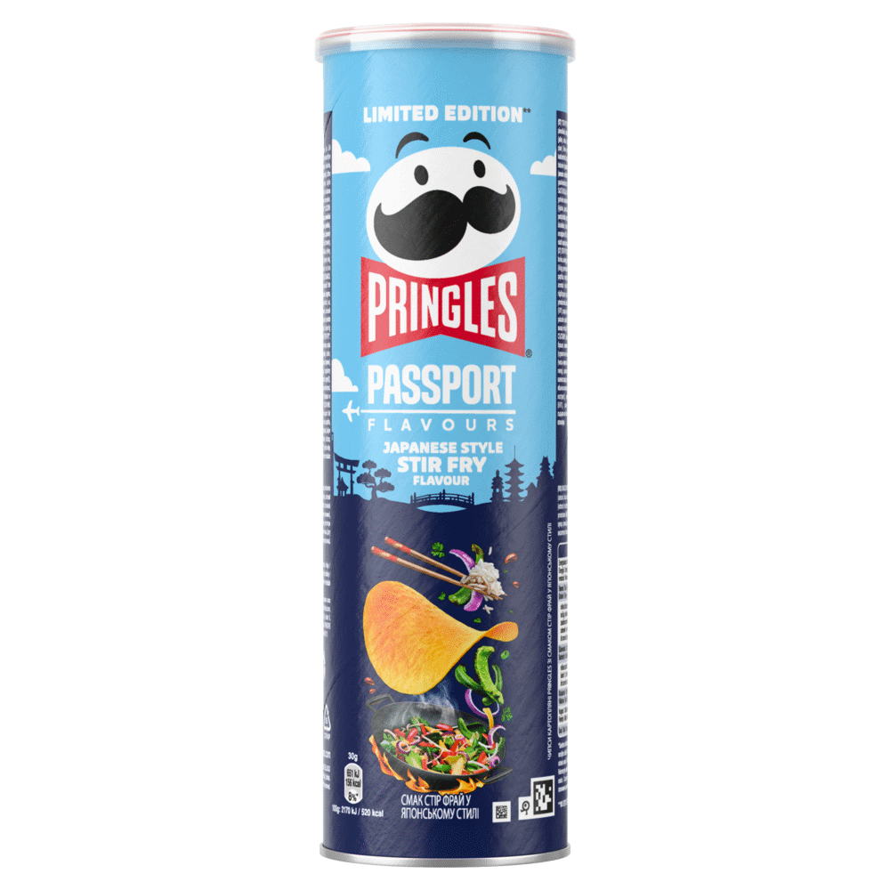 Pringles - Passport - Stir Fry Flavor - Japanese Style - United Kingdo ...