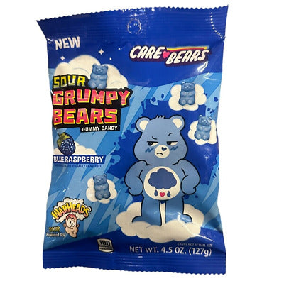 Care Bears Sour Grumpy Bears Gummy Candy Blue Raspberry – Exotic Snack Guys