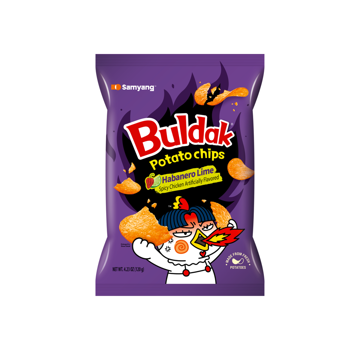 Buldak Potato Chips - Habanero Lime – Exotic Snack Guys