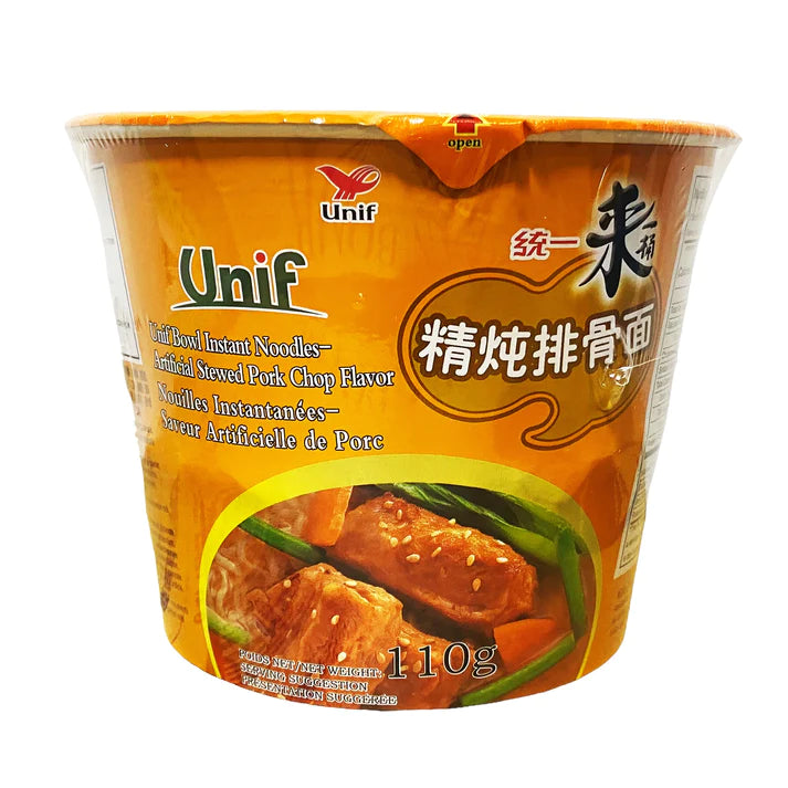 Unif Bowl Instant Noodles - Stewed Pork Chop Flavor – Exotic Snack Guys