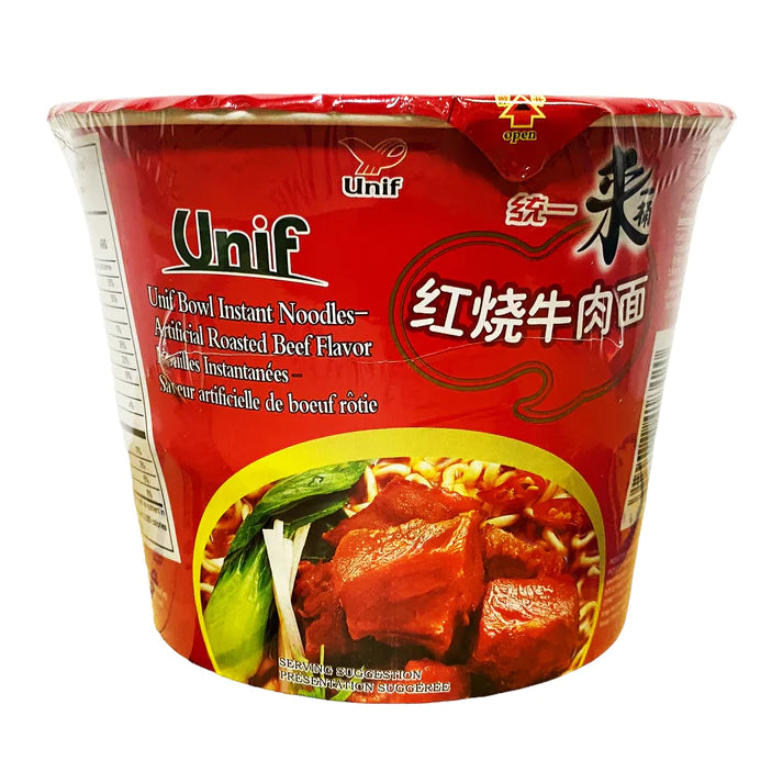 Unif Bowl Instant Noodles - Roasted Beef Flavor – Exotic Snack Guys